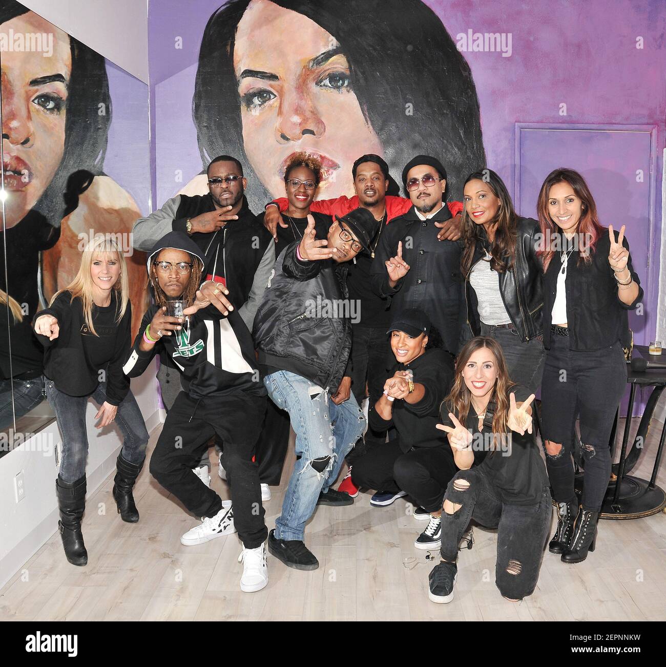 Aaliyah Dancers at the Debbie Reynolds Legacy Studios' Aaliyah Birthday ...