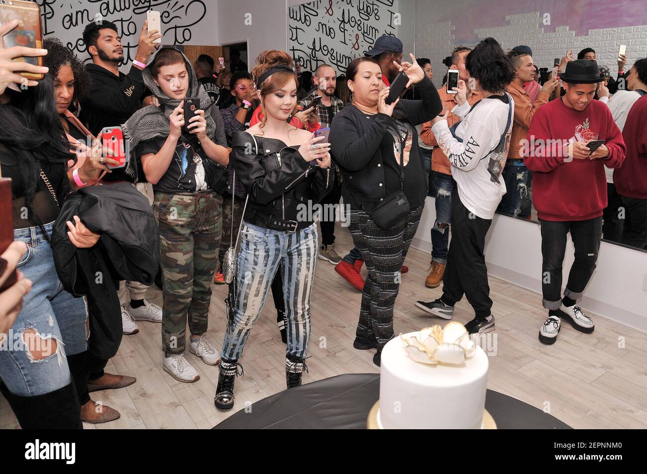 Atmosphere of the Aaliyah mural unveiling at the Debbie Reynolds Legacy ...