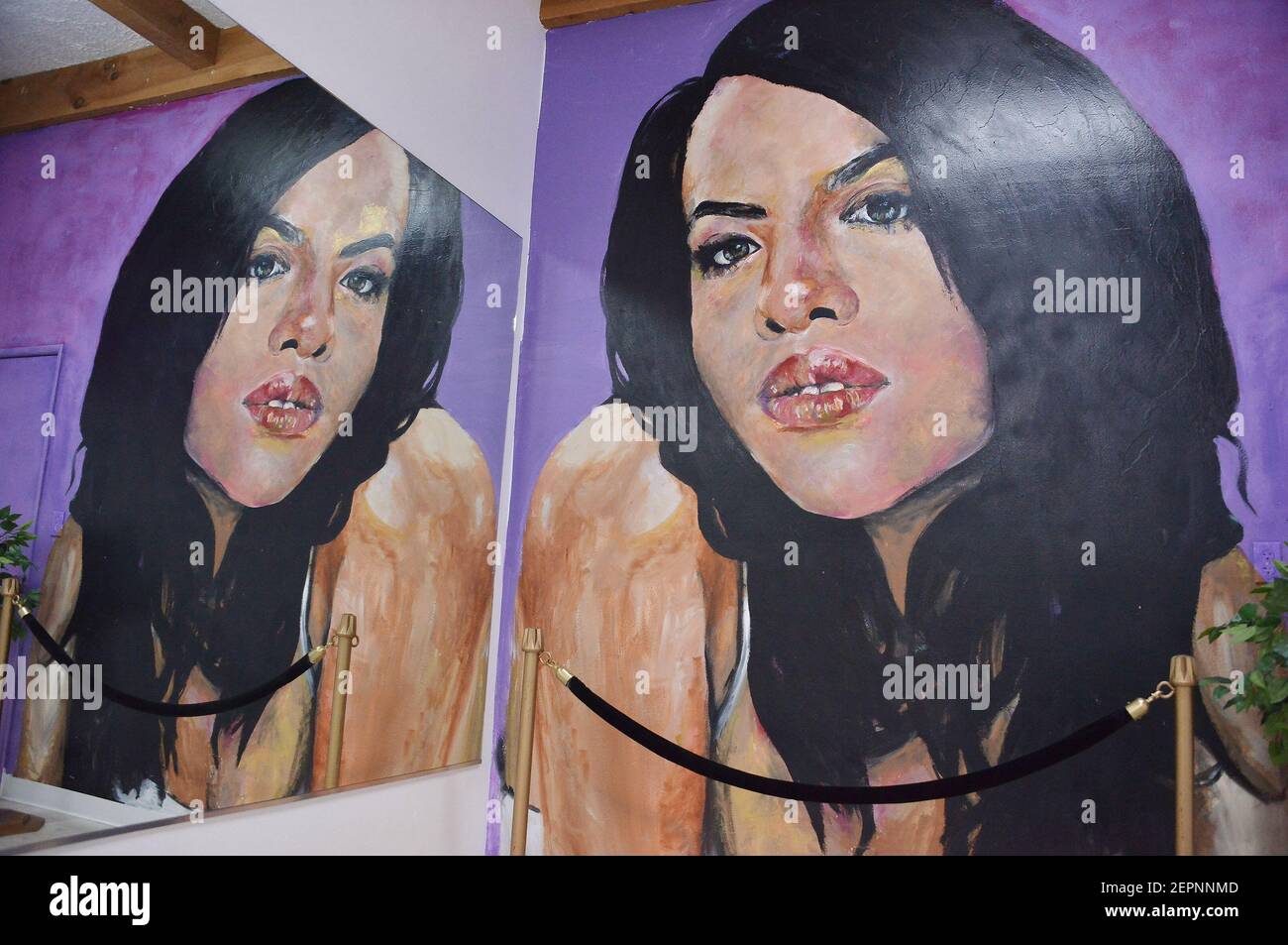 Aaliyah Mural by Artist Mariella Angela unveiled at the Debbie Reynolds ...