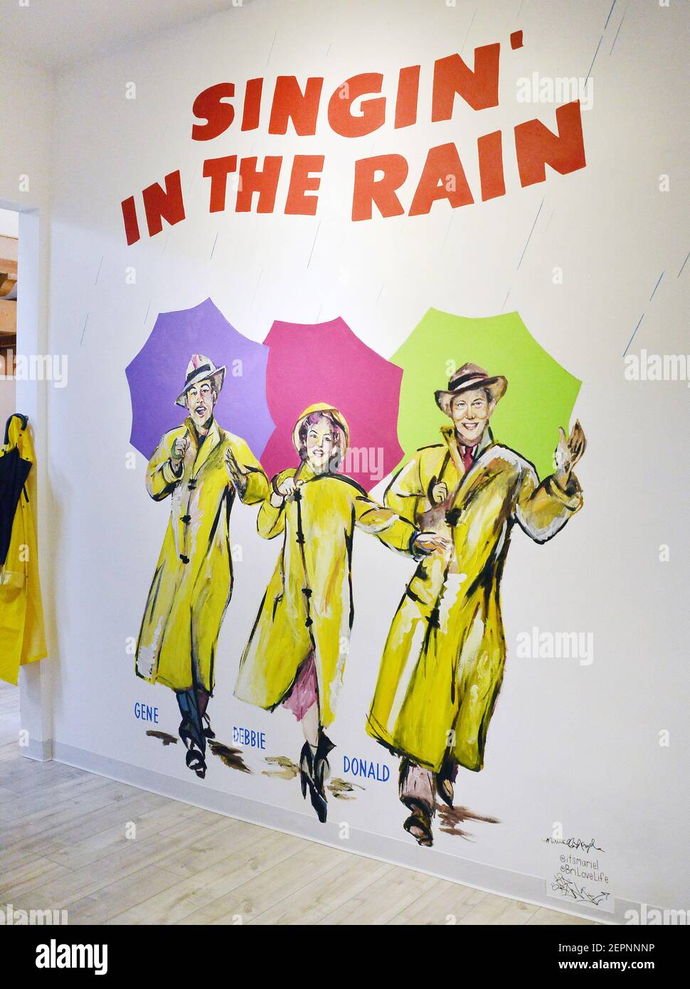 Singin In The Rain Mural by Artists Mariella Angela and Brian 'Kid ...