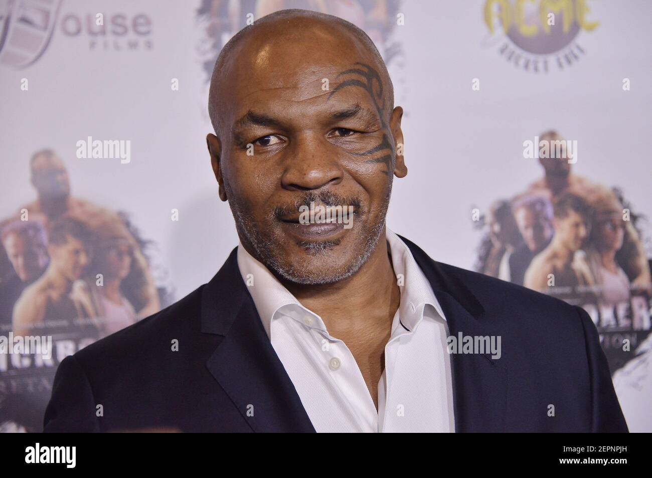 Mike Tyson arrives at the "Kickboxer: Retaliation" Premiere held at the ...