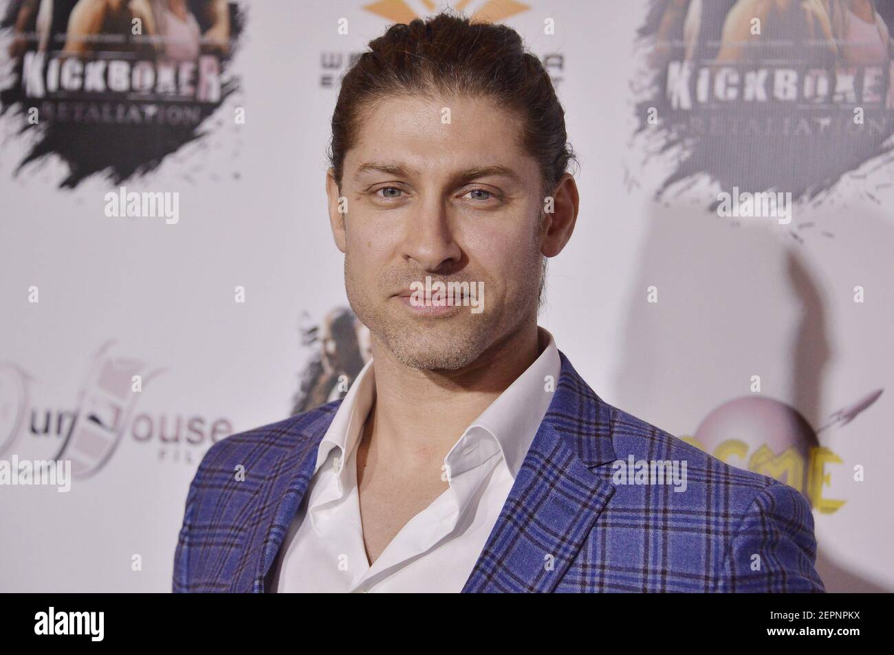 Alain Moussi arrives at the "Kickboxer: Retaliation" Premiere held at ...
