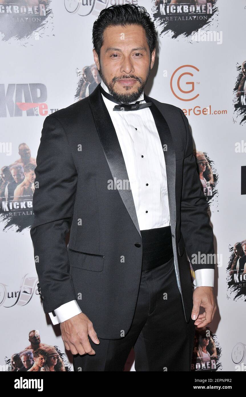Sam Medina arrives at the "Kickboxer: Retaliation" Premiere held at the ...