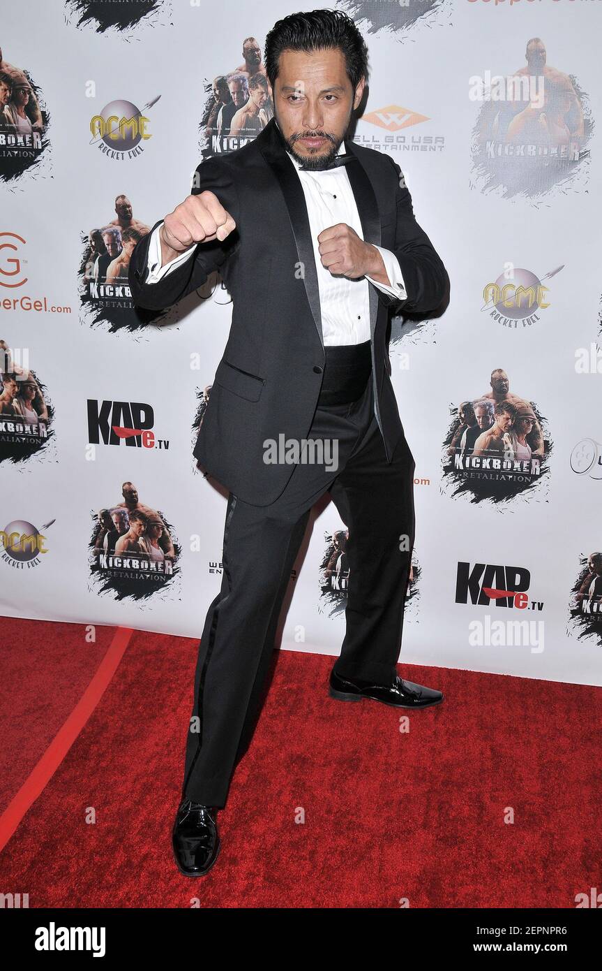 Sam Medina arrives at the "Kickboxer: Retaliation" Premiere held at the ...
