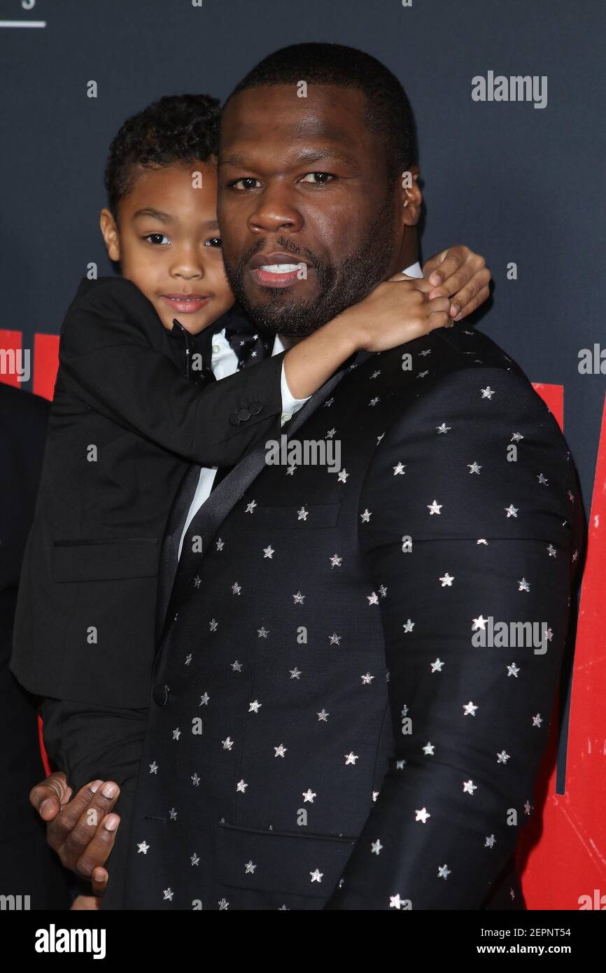 Curtis Jackson "50 Cent", Sire Jackson at the STX Films "Den Of Thieves ...