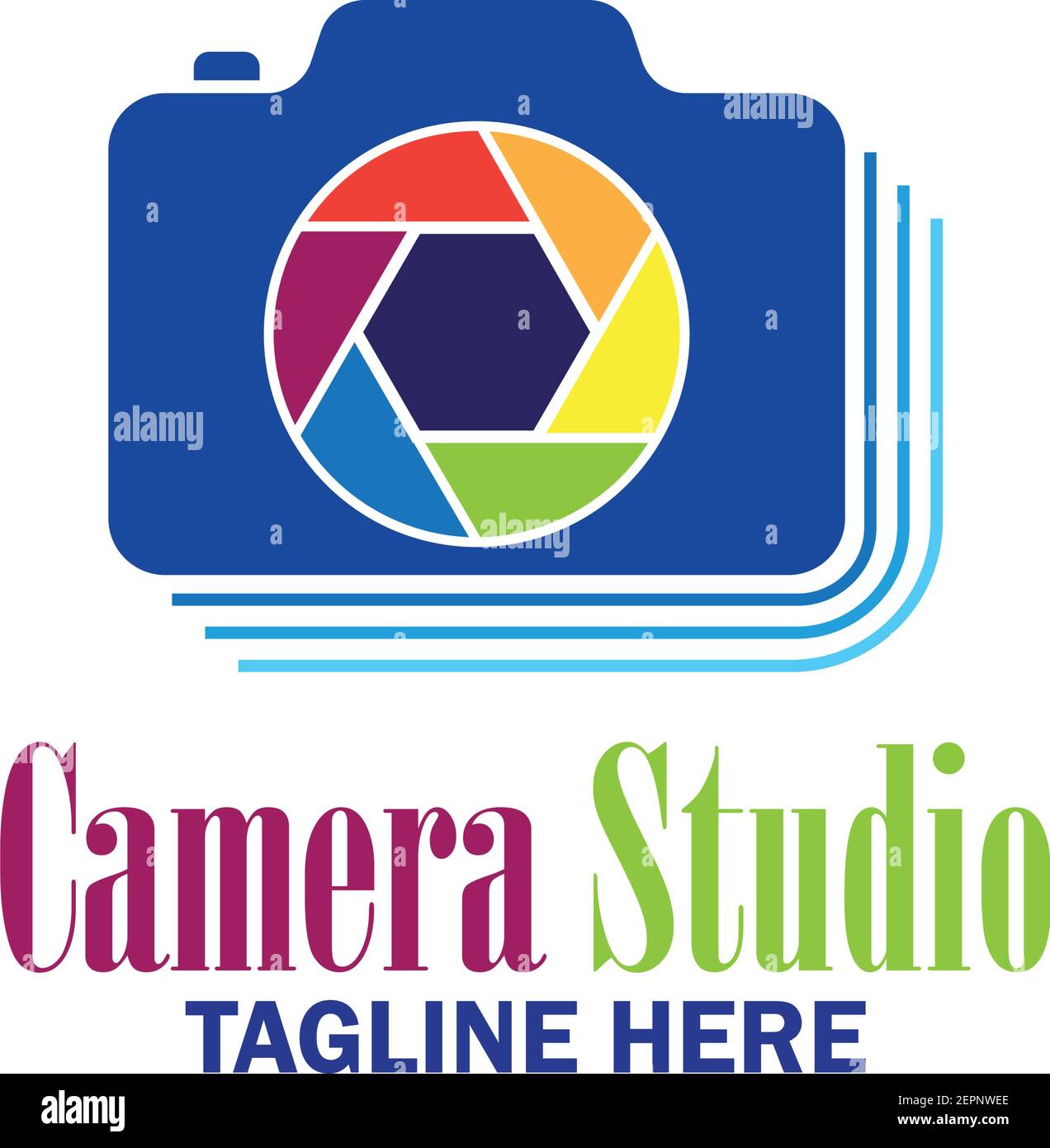 camera studio, shutter, camera store icon with text space for your ...