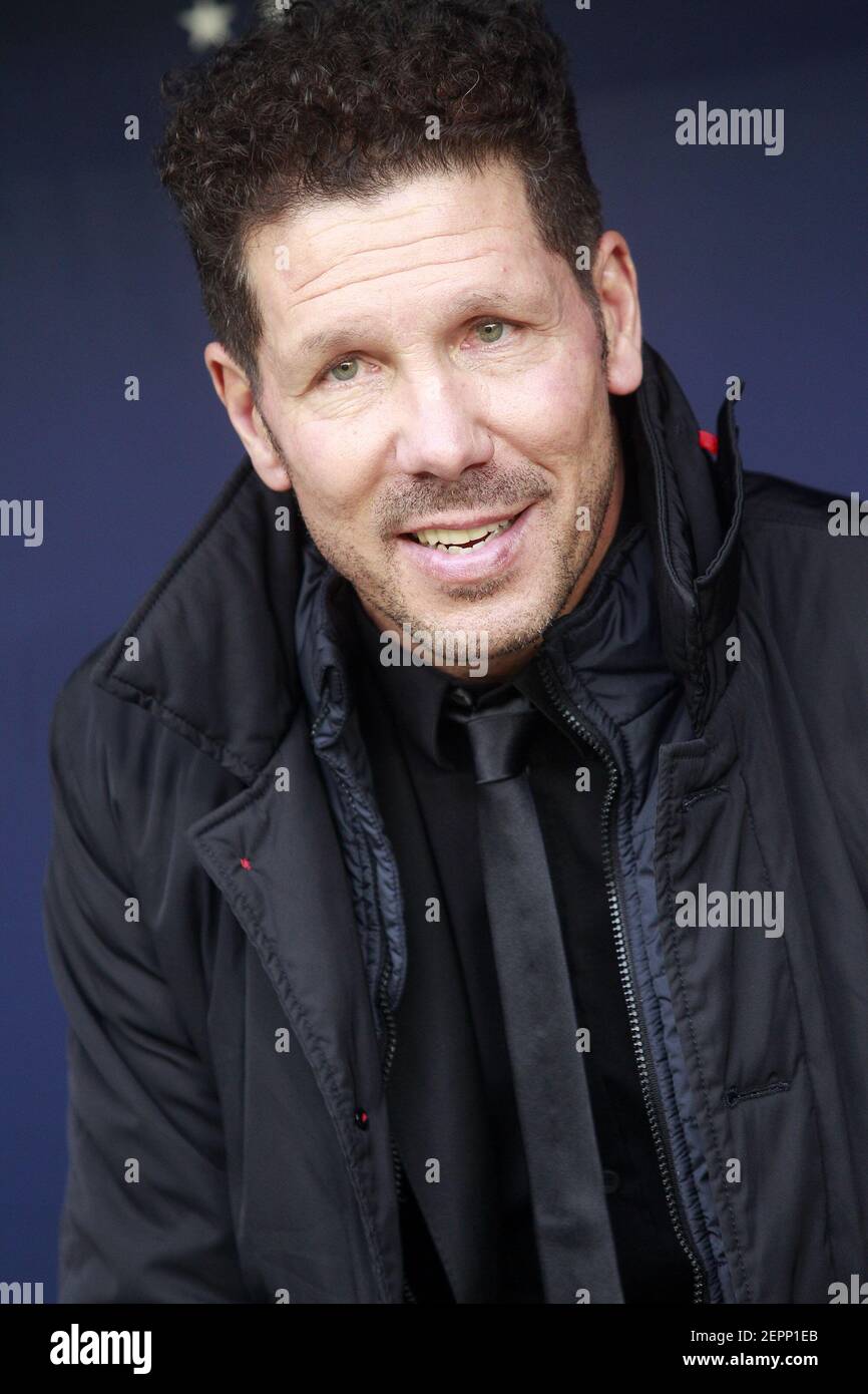 Atletico de Madrid's coach Diego Pablo Cholo Simeone during La Liga ...