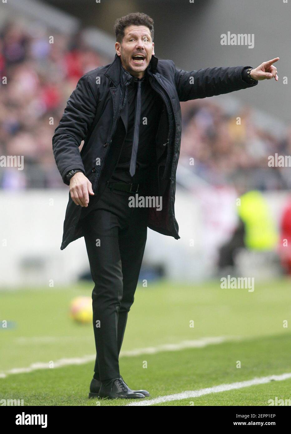 Atletico de Madrid's coach Diego Pablo Cholo Simeone during La Liga ...