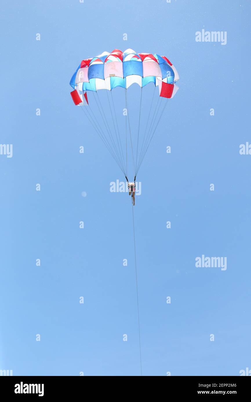 Stunt skydiving skydiver parachute parachuting hi-res stock photography ...