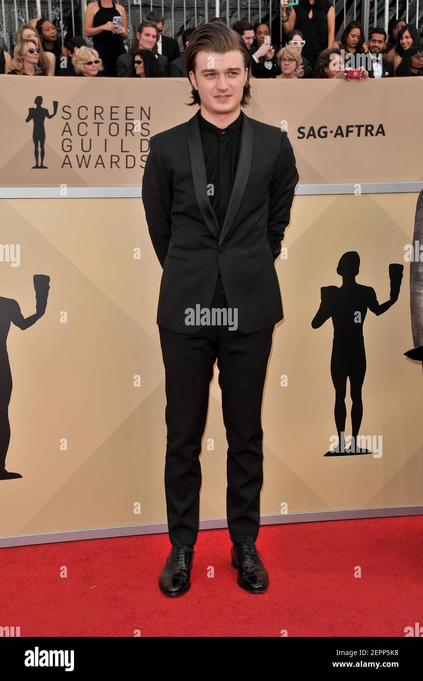 Joe Keery arrives at the 24th annual Screen Actors Guild Awards at The ...