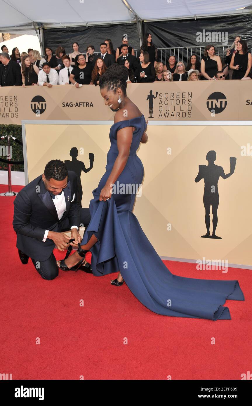 Alvina Stewart and Anthony Anderson arrives at the 24th annual Screen ...