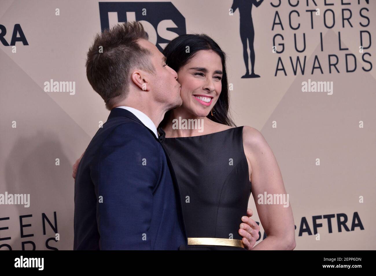 Sam Rockwell and Sarah Silverman at the 24th annual Screen Actors Guild ...