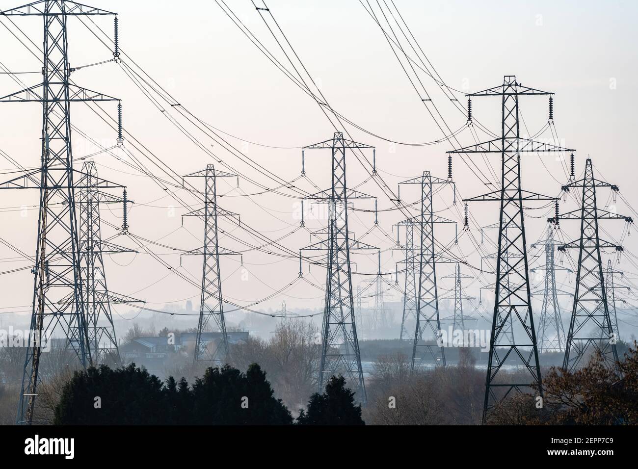 Terminal tower electricity pylon hi-res stock photography and images ...