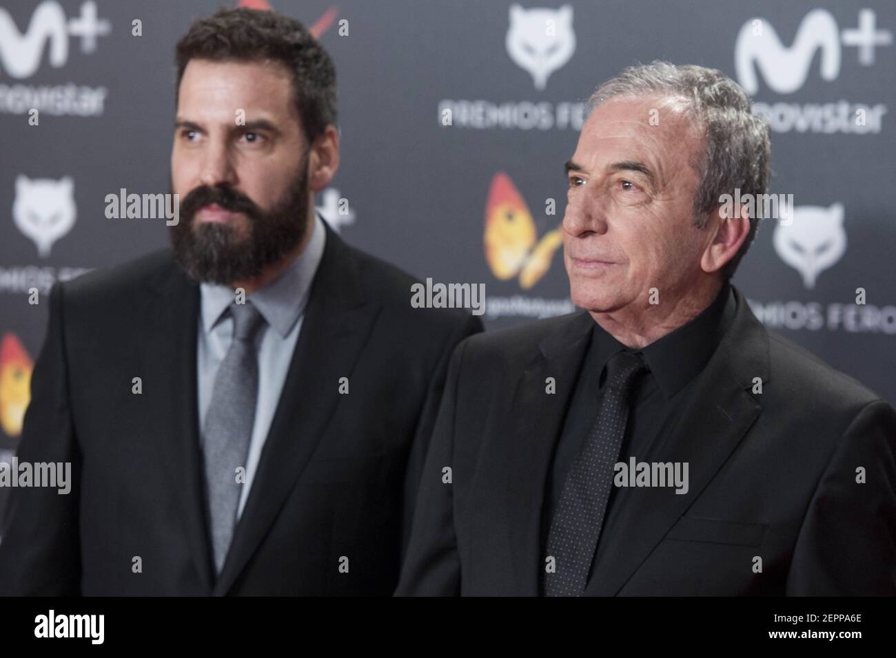 Jose Luis Perales and his son Pablo Perales attends red carpet of Feroz ...