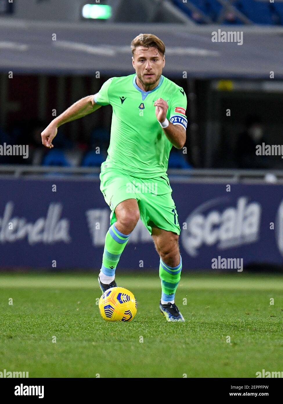 Bologna, Italy. 27th Feb, 2021. Ciro Immobile (Lazio) during Bologna FC vs SS Lazio, Italian ...