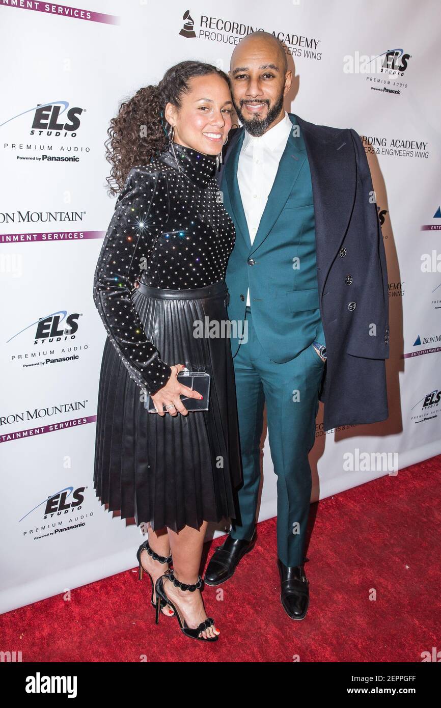 Alicia Keys with her husband Kasseem Dean, aka ' Swizz Beatz' attend ...