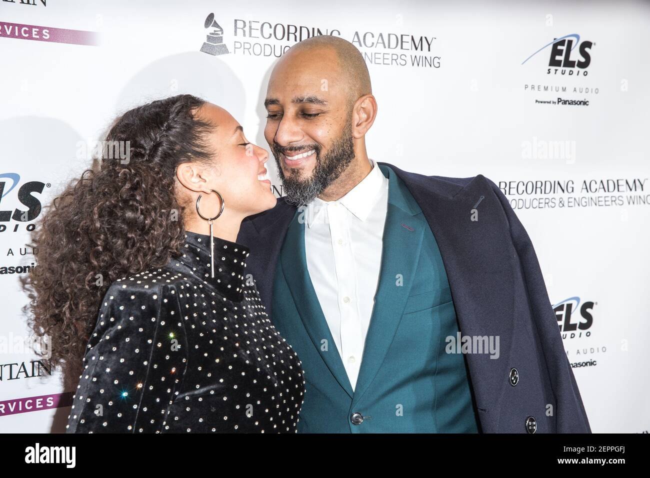 Alicia Keys with her husband Kasseem Dean, aka ' Swizz Beatz' attend ...