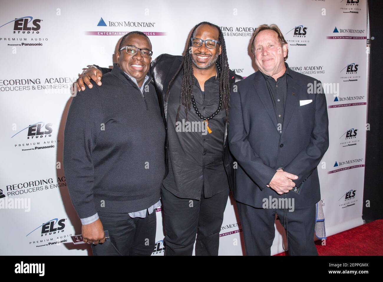 Ed Cherney, James McKinney and Joe Watson attend the Recording Academy ...