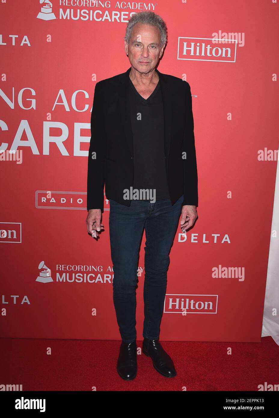 NEW YORK - JANUARY 26: Lindsey Buckingham at the 2018 MusiCares Person ...