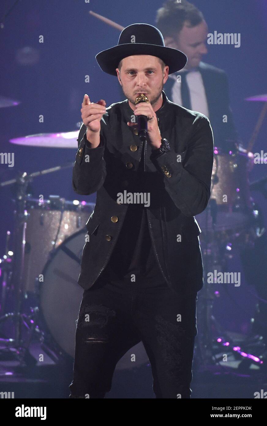 NEW YORK - JANUARY 26: Ryan Tedder of OneRepublic appears at the 2018 ...