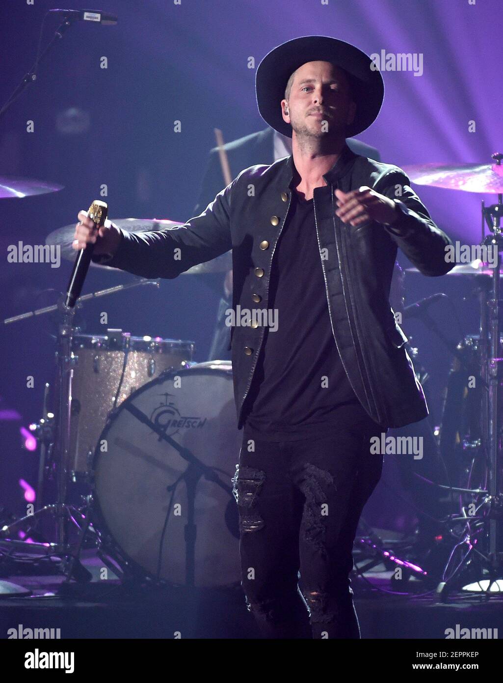 NEW YORK - JANUARY 26: Ryan Tedder of OneRepublic appears at the 2018 ...