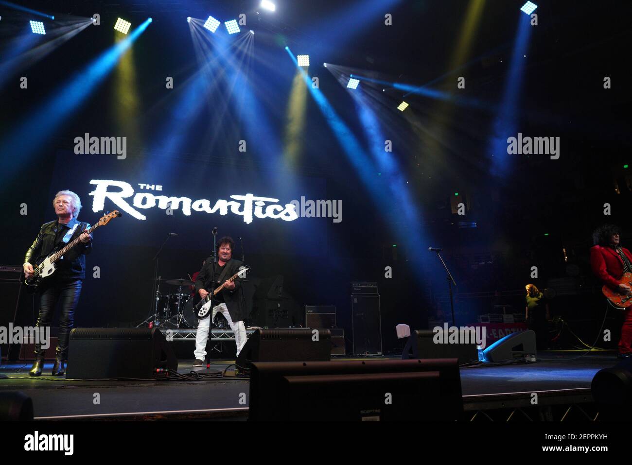 Wally Palmar, Mike Skill, Rich Cole, and Brad Elvis of The Romantics ...