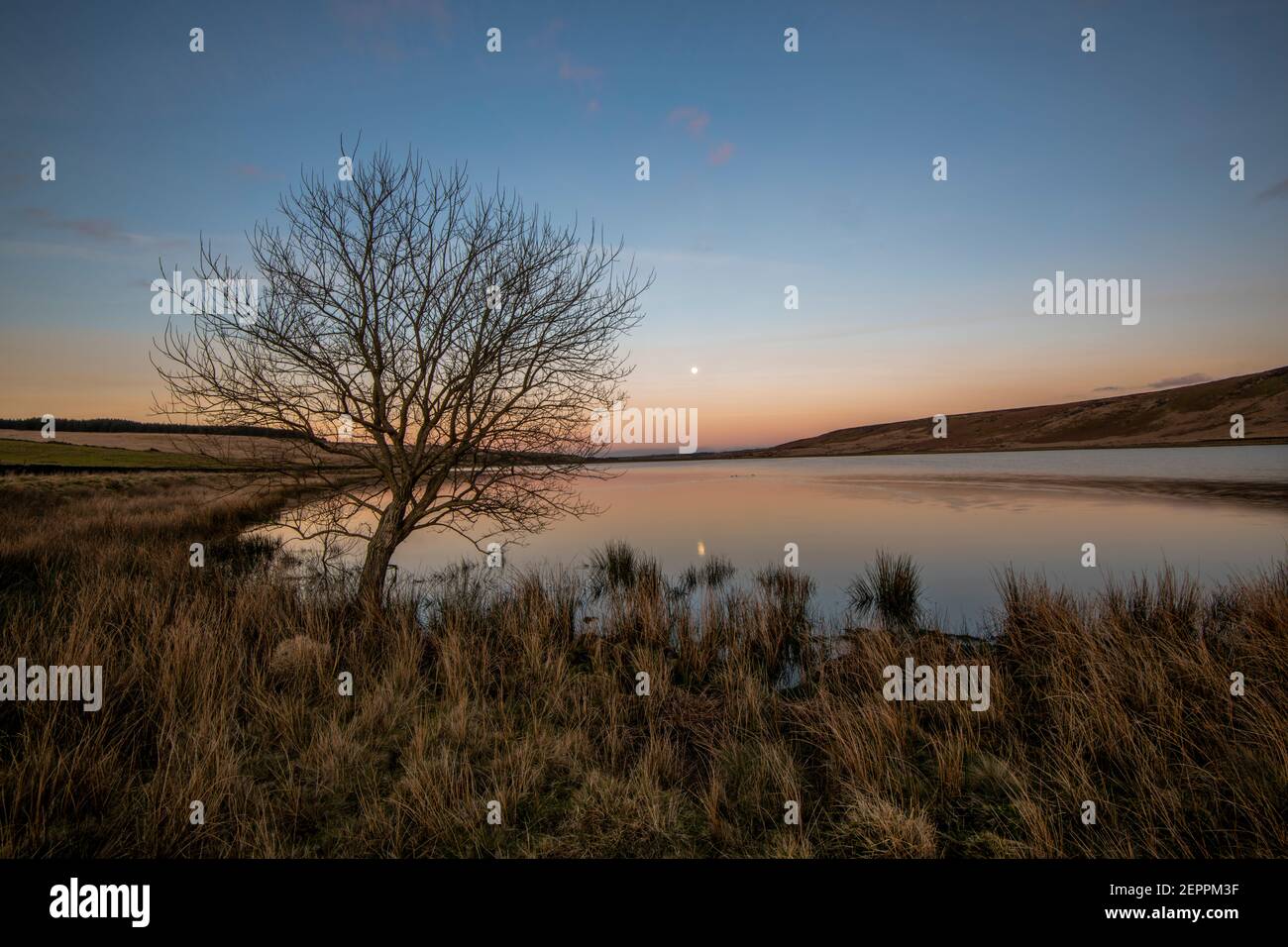 landscape scenery around halifax in calderdale, west yorkshire. part of ...