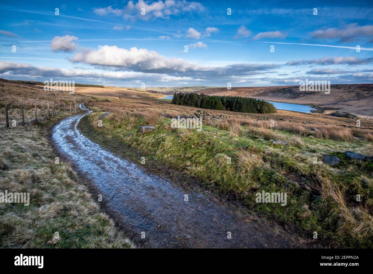 landscape scenery around halifax in calderdale, west yorkshire. part of ...