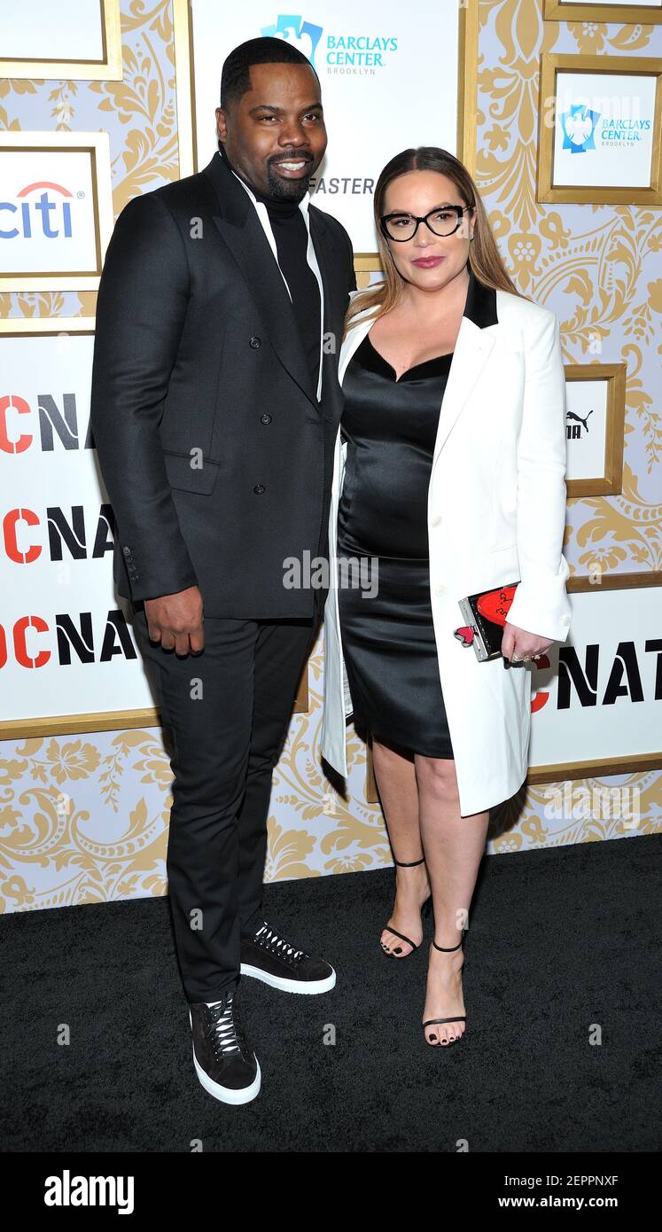 Radio personality Angie Martinez (R) attends Roc Nation's The Brunch at ...