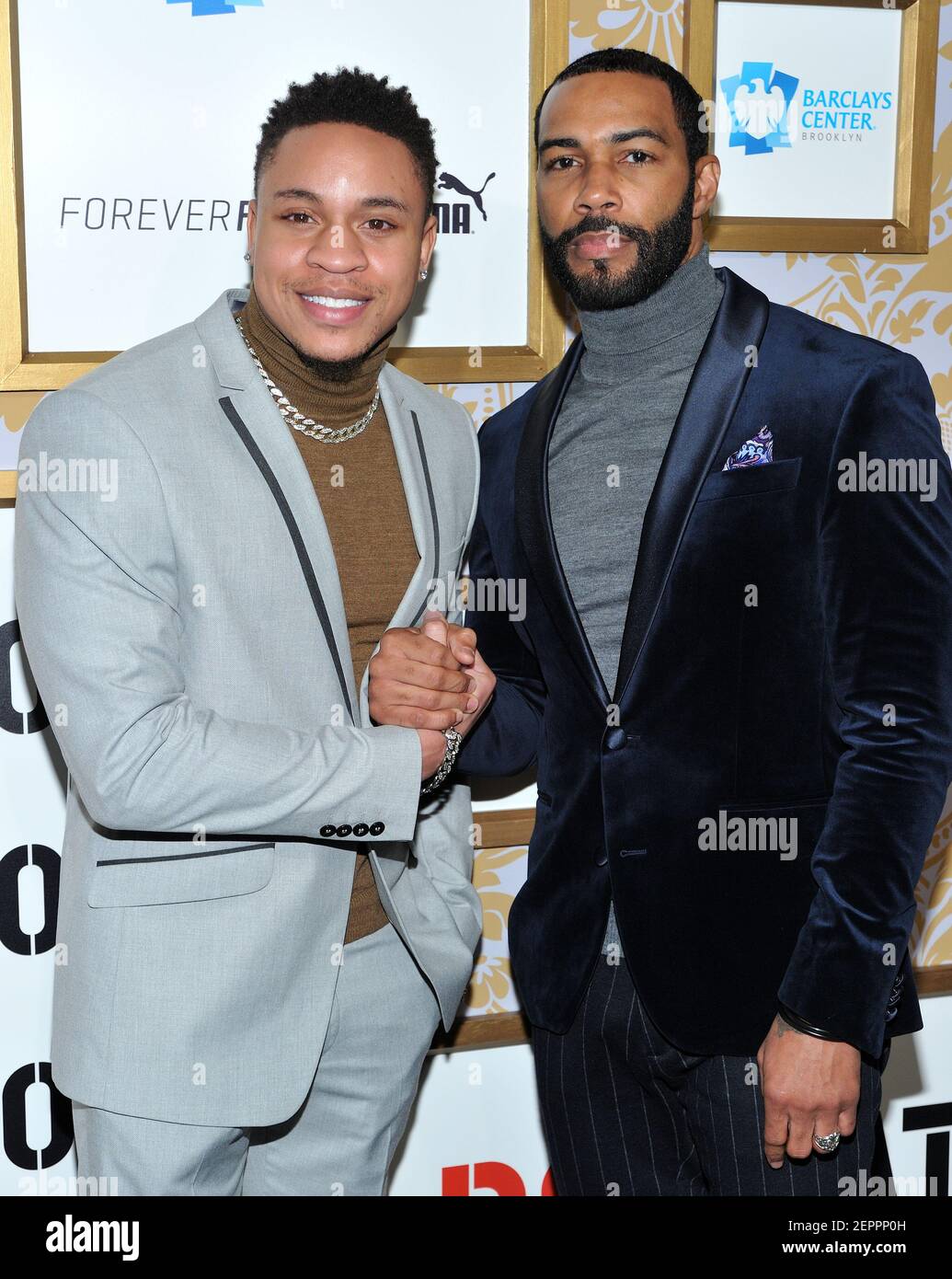 L-R: Actors Rotimi and Omari Hardwick attend Roc Nation's The Brunch at ...