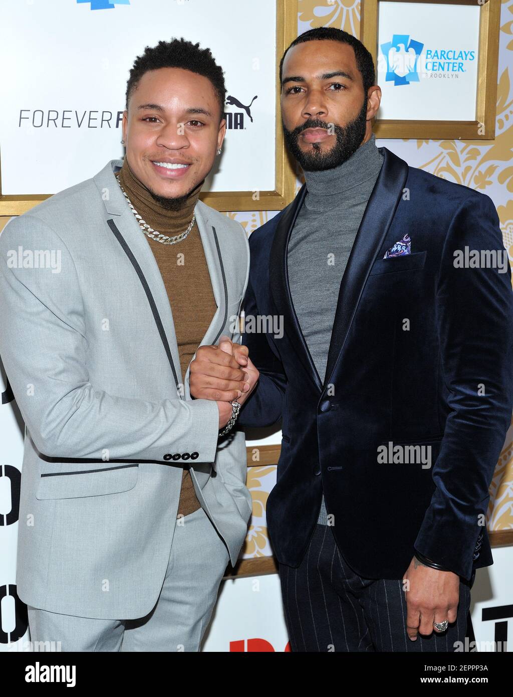 L-R: Actors Rotimi and Omari Hardwick attend Roc Nation's The Brunch at ...