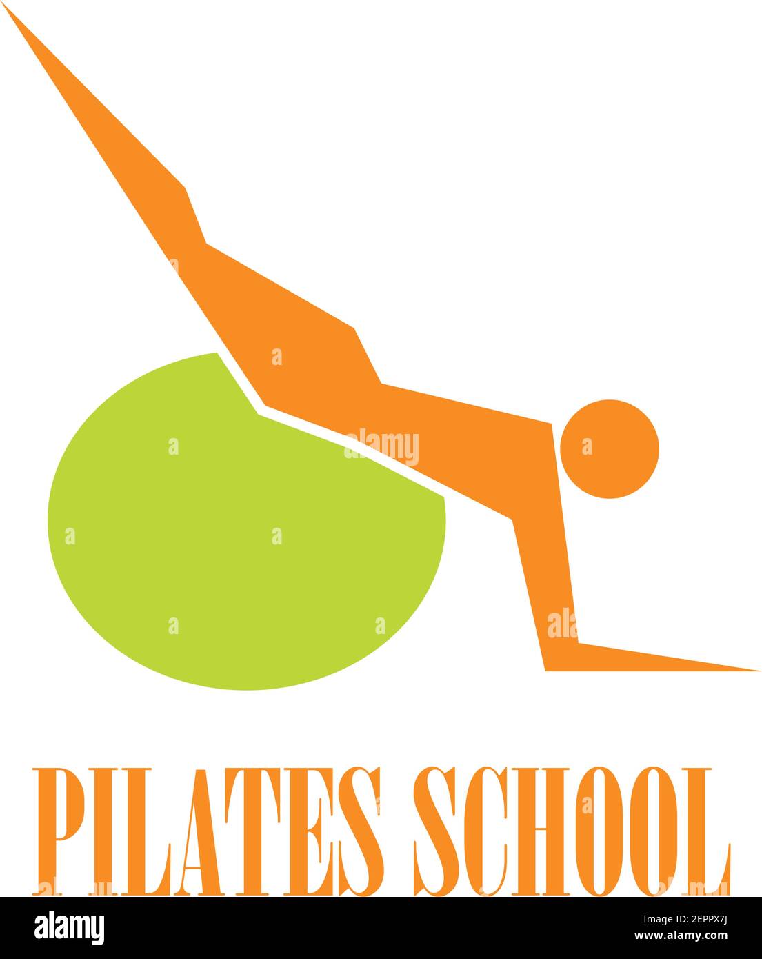 pilates logo for pilates school, pilates studio. vector illustration ...
