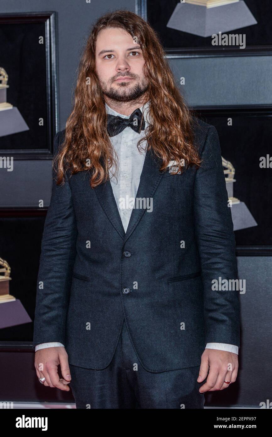 Brent Cobb arrives at the 60th Annual GRAMMY Awards red carpet at ...