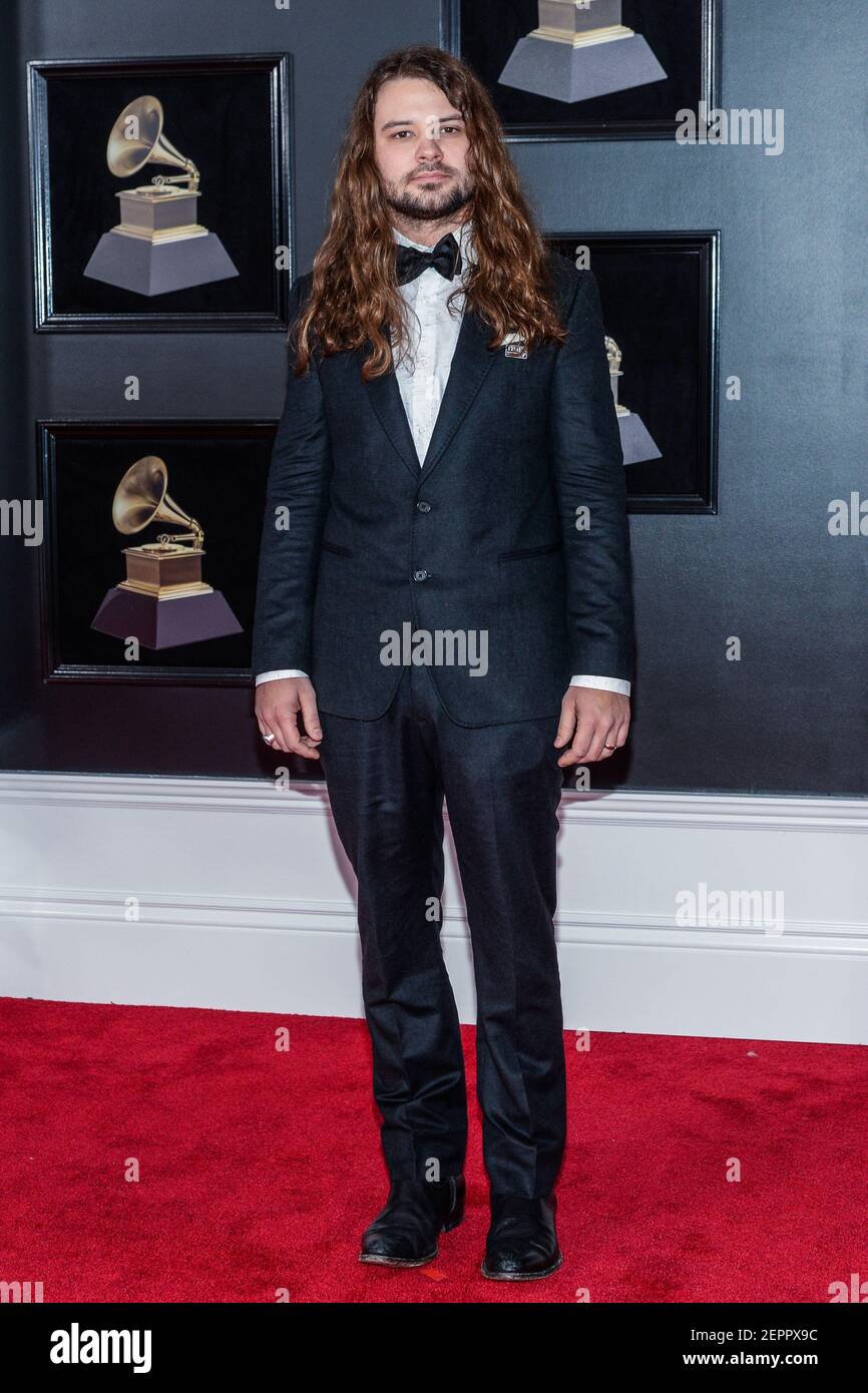 Brent Cobb arrives at the 60th Annual GRAMMY Awards red carpet at ...