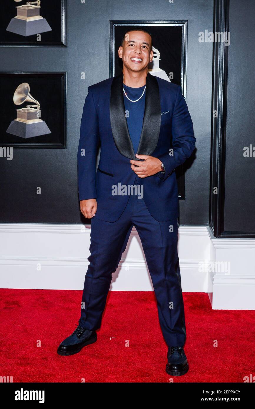 Daddy Yankee arrives at the 60th Annual GRAMMY Awards red carpet at ...