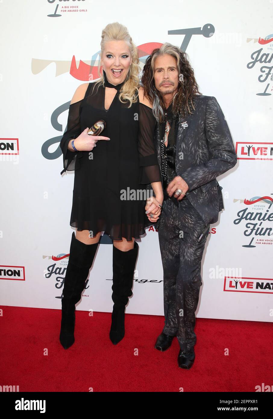 LOS ANGELES, CA - JANUARY 28: Melissa Peterman, Steven Tyler, at Steven ...