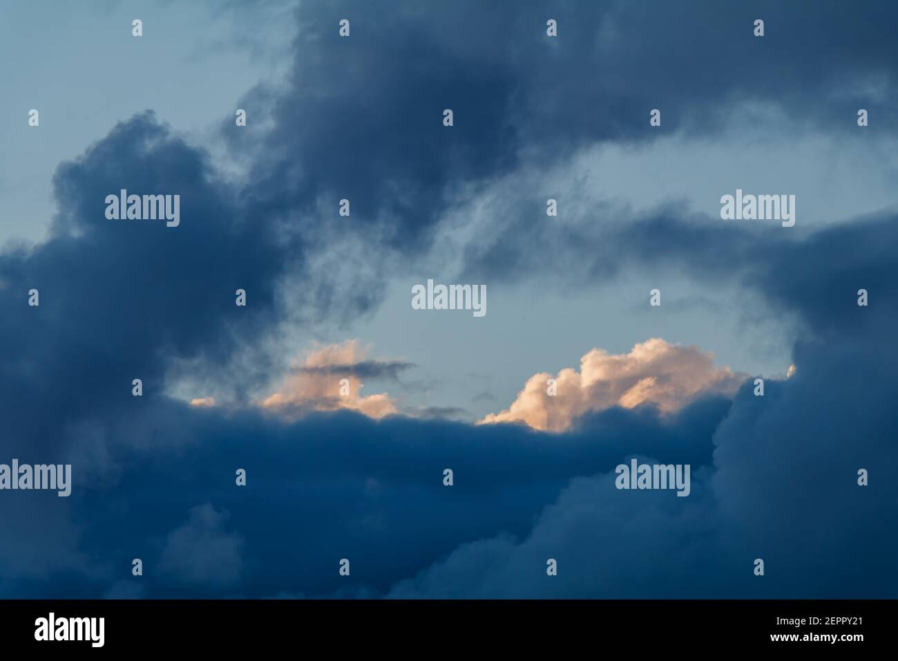 Dark clouds over the Welsh coast Stock Photo - Alamy