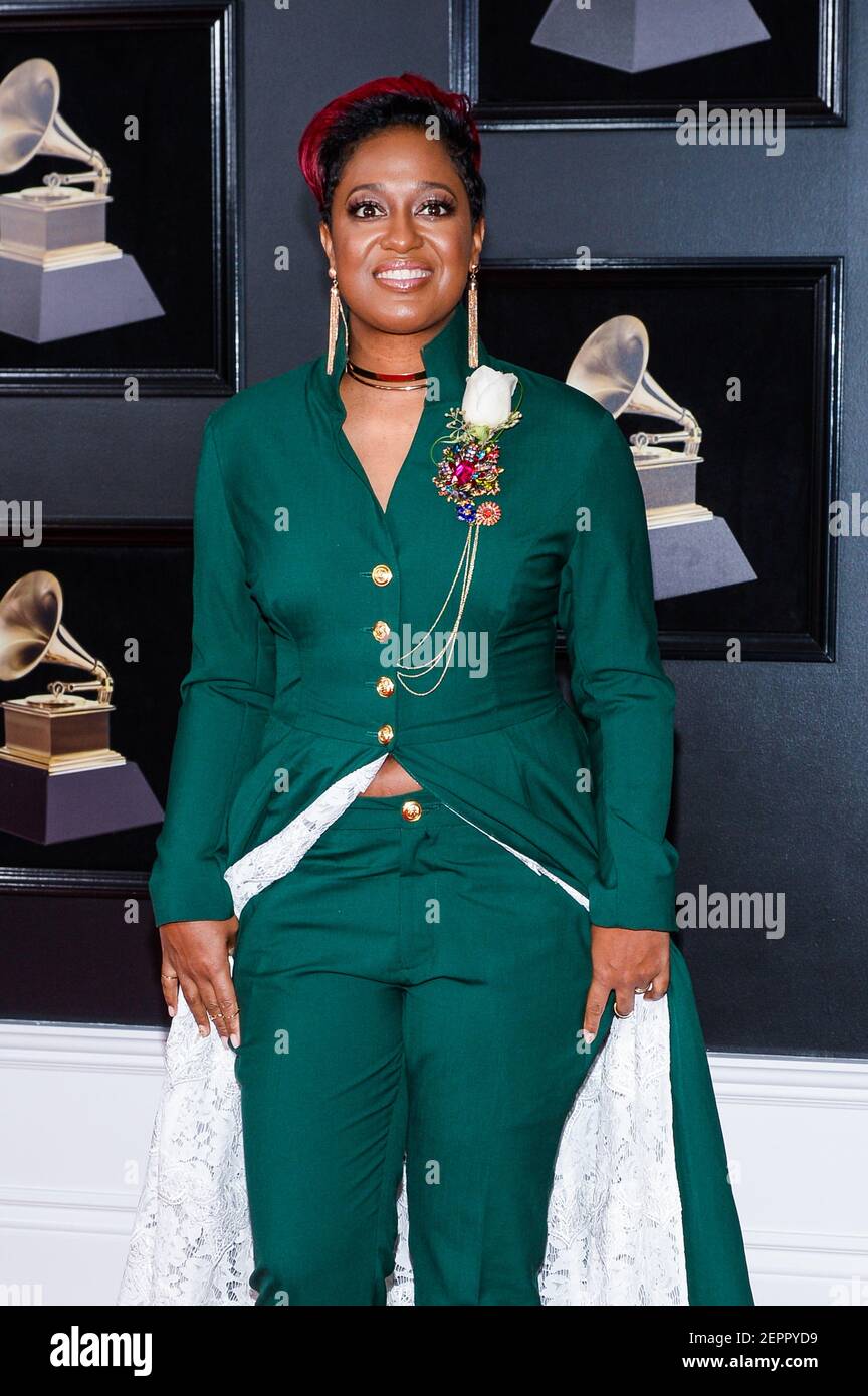 Rapsody arrives at the 60th Annual GRAMMY Awards red carpet at Madison ...