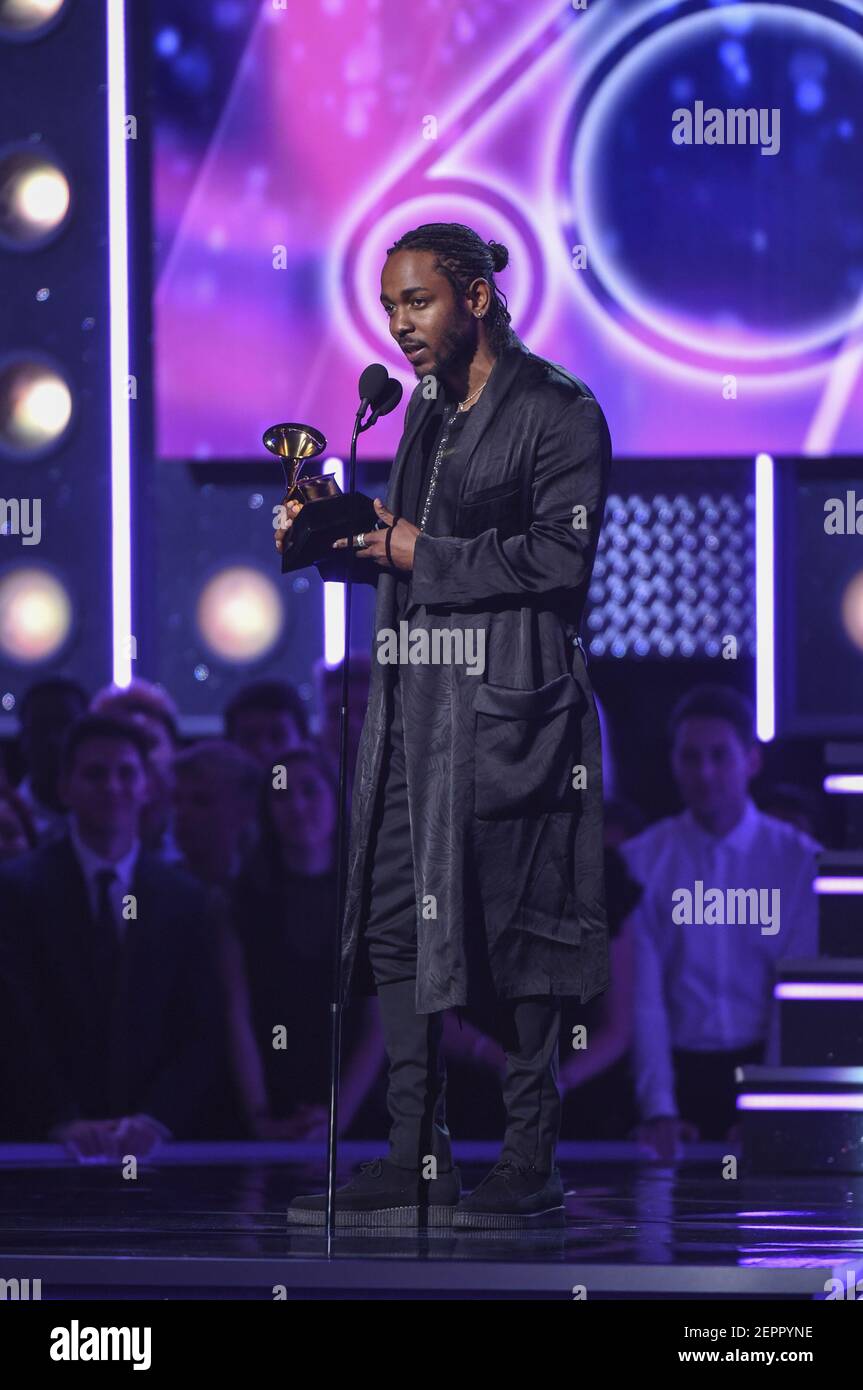NEW YORK - JANUARY 28: Kendrick Lamar appears on the 60th Annual Grammy ...