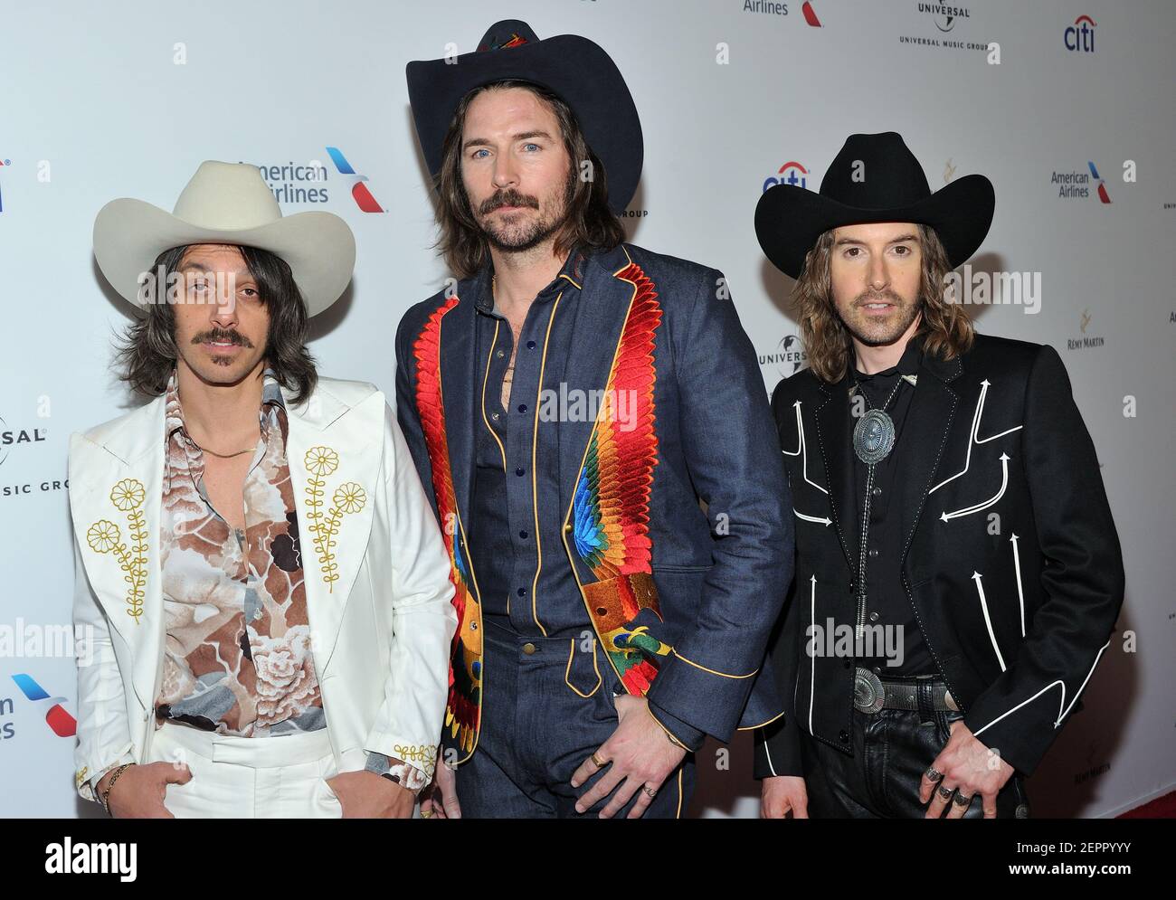 L-R: Musicians Cameron Duddy, Mark Wystrach and Jess Carson of Midland ...