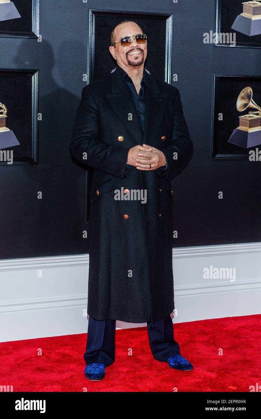 Ice-T arrives at the 60th Annual GRAMMY Awards red carpet at Madison ...