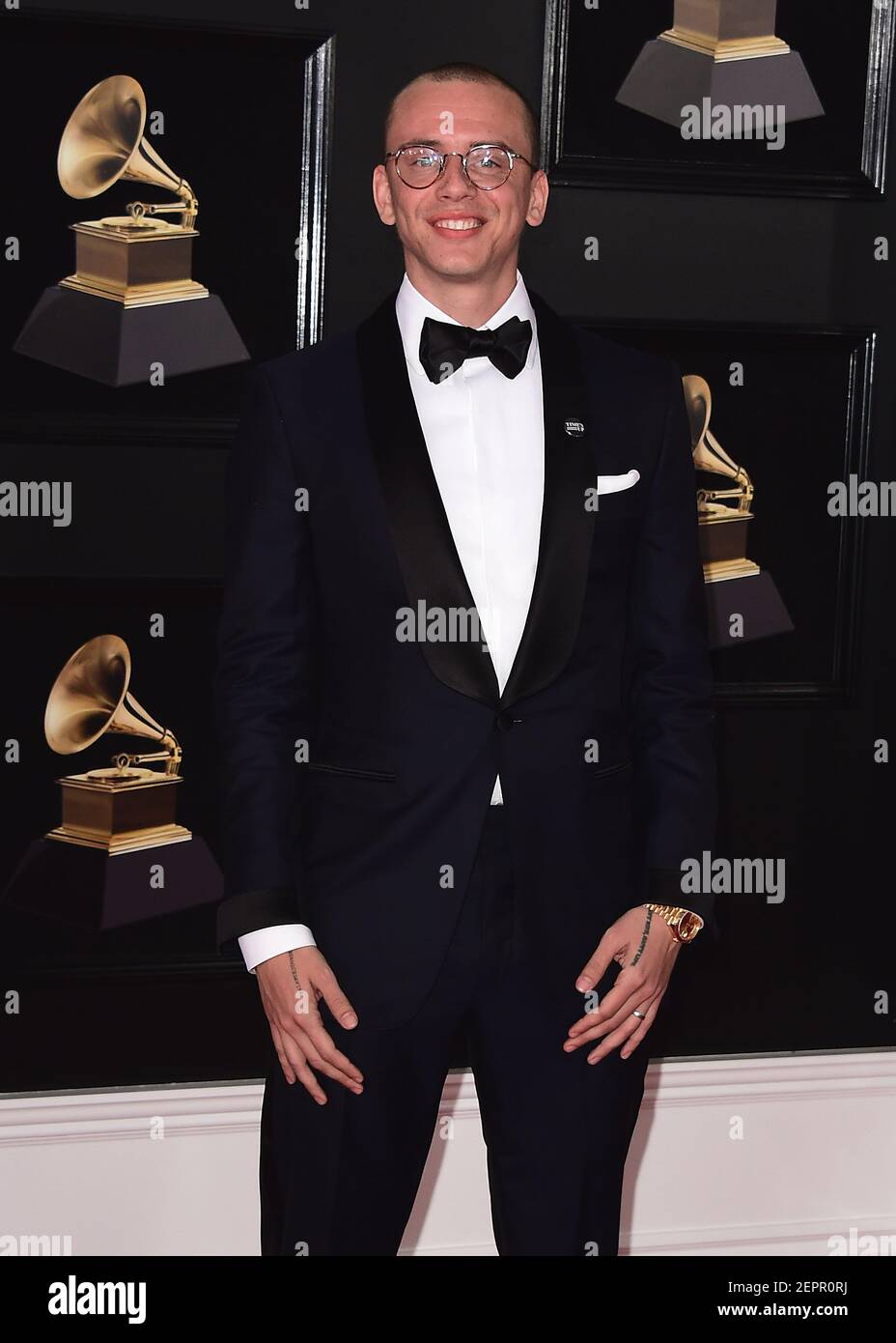 NEW YORK - JANUARY 28: Logic at the 60th Annual Grammy Awards at ...