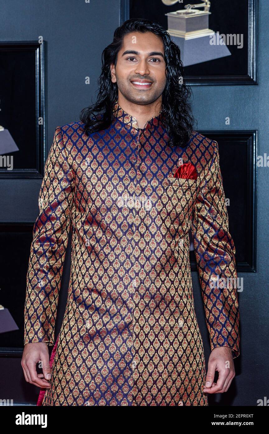 Mo Sabri arrives at the 60th Annual GRAMMY Awards red carpet at Madison Square Garden in New ...