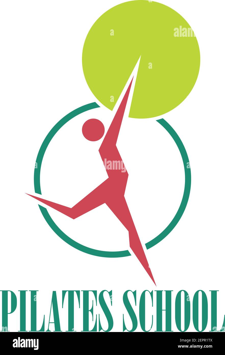 pilates logo for pilates school, pilates studio. vector illustration ...