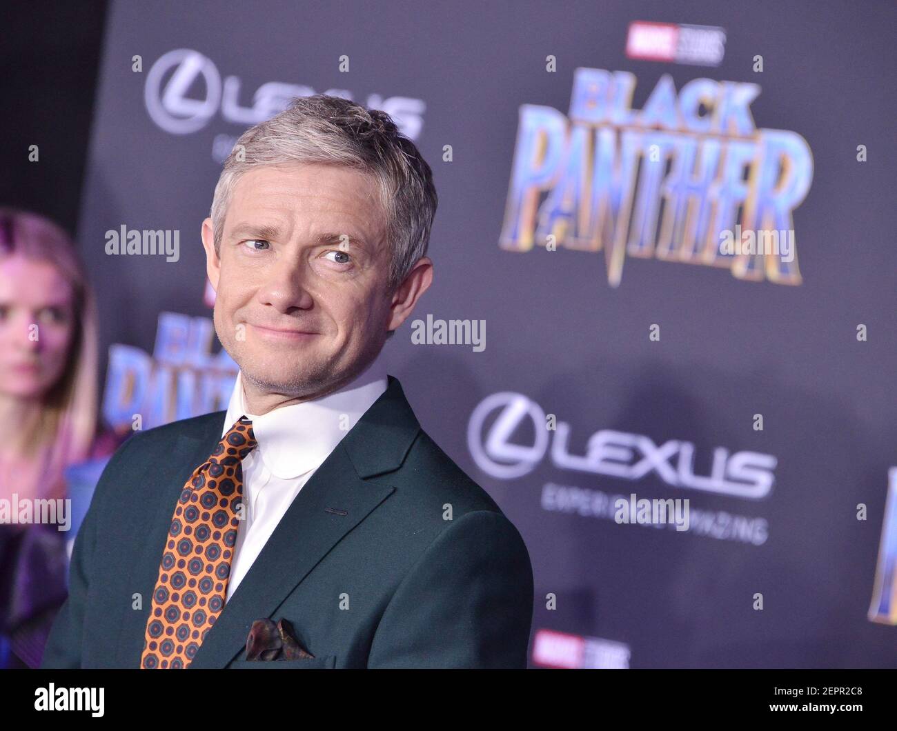 Martin Freeman arrives at the Marvel Studios' "Black Panther" Los ...
