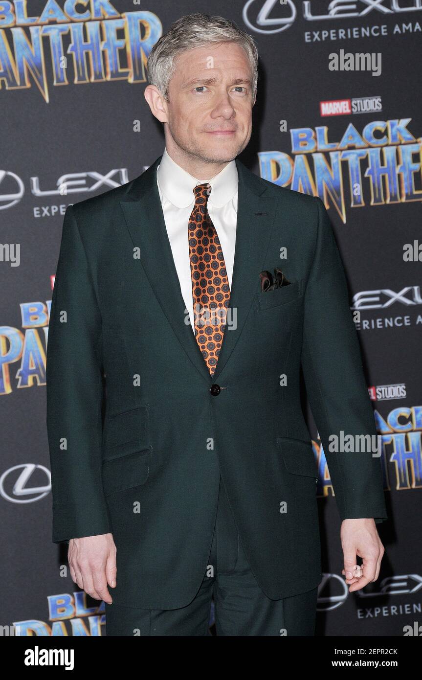 Martin Freeman arrives at the Marvel Studios' "Black Panther" Los ...