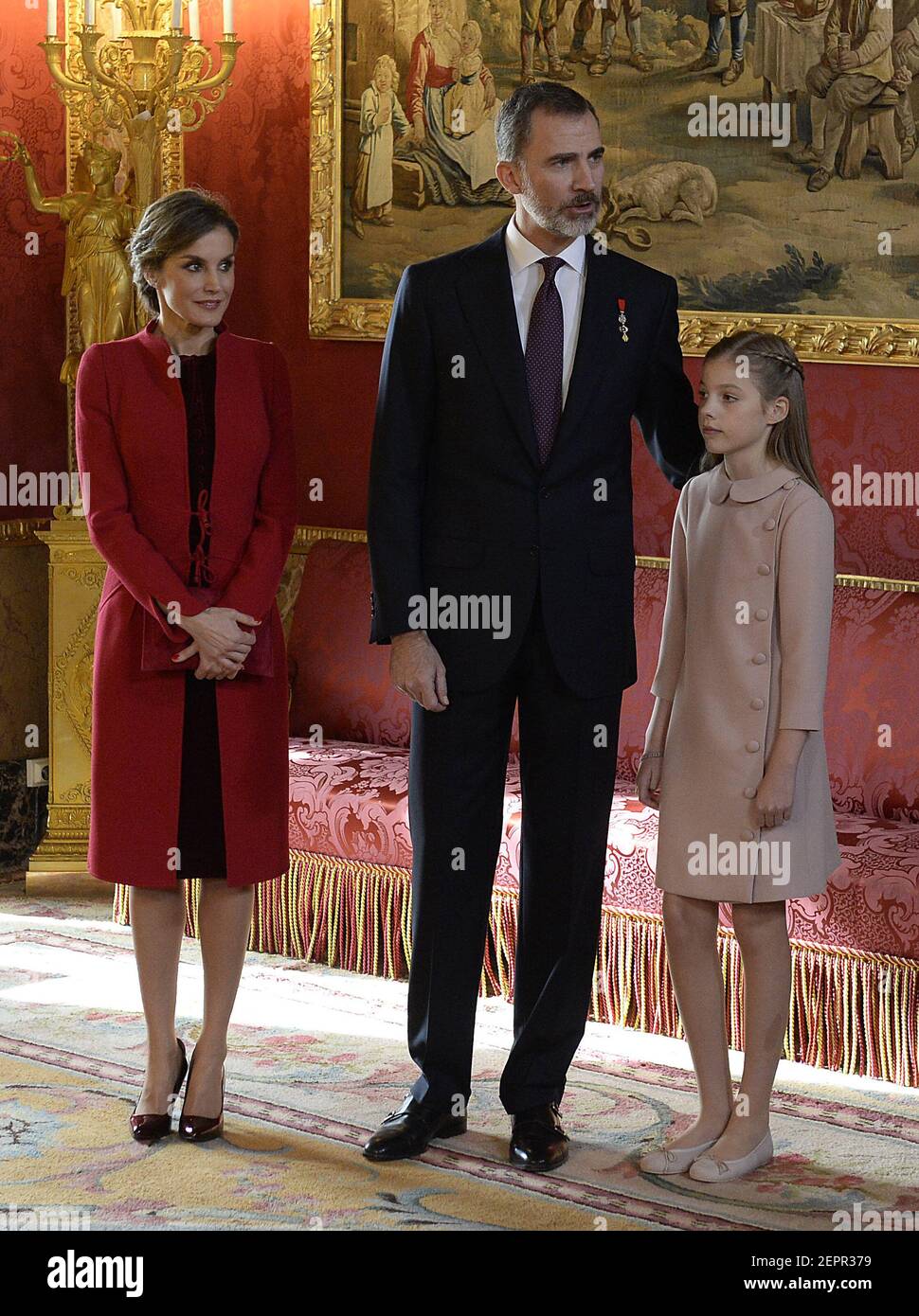 Queen Letizia of Spain, King Felipe VI of Spain, Princess Sofia of ...