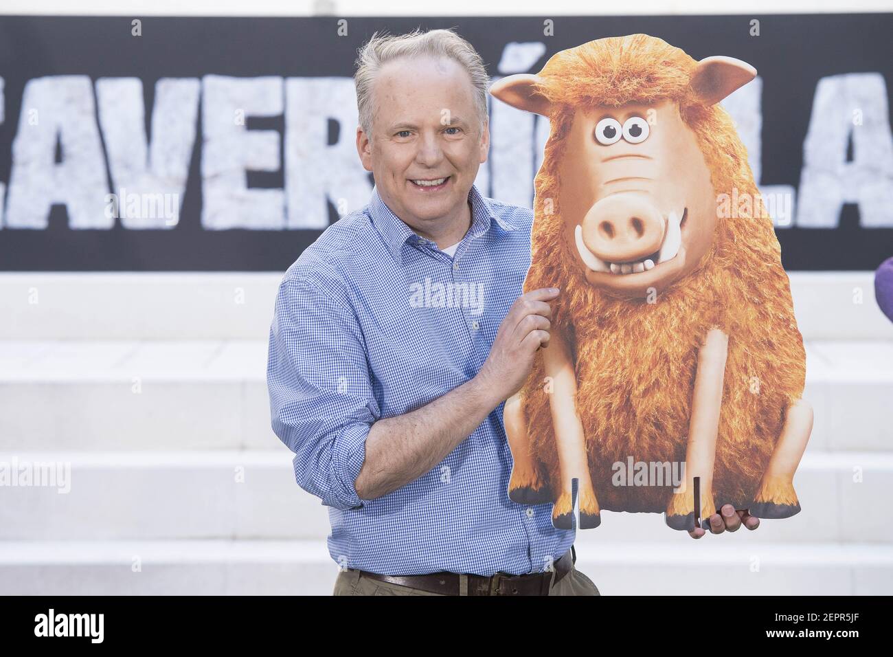English director Nick Park attends to presentation of his last film ...