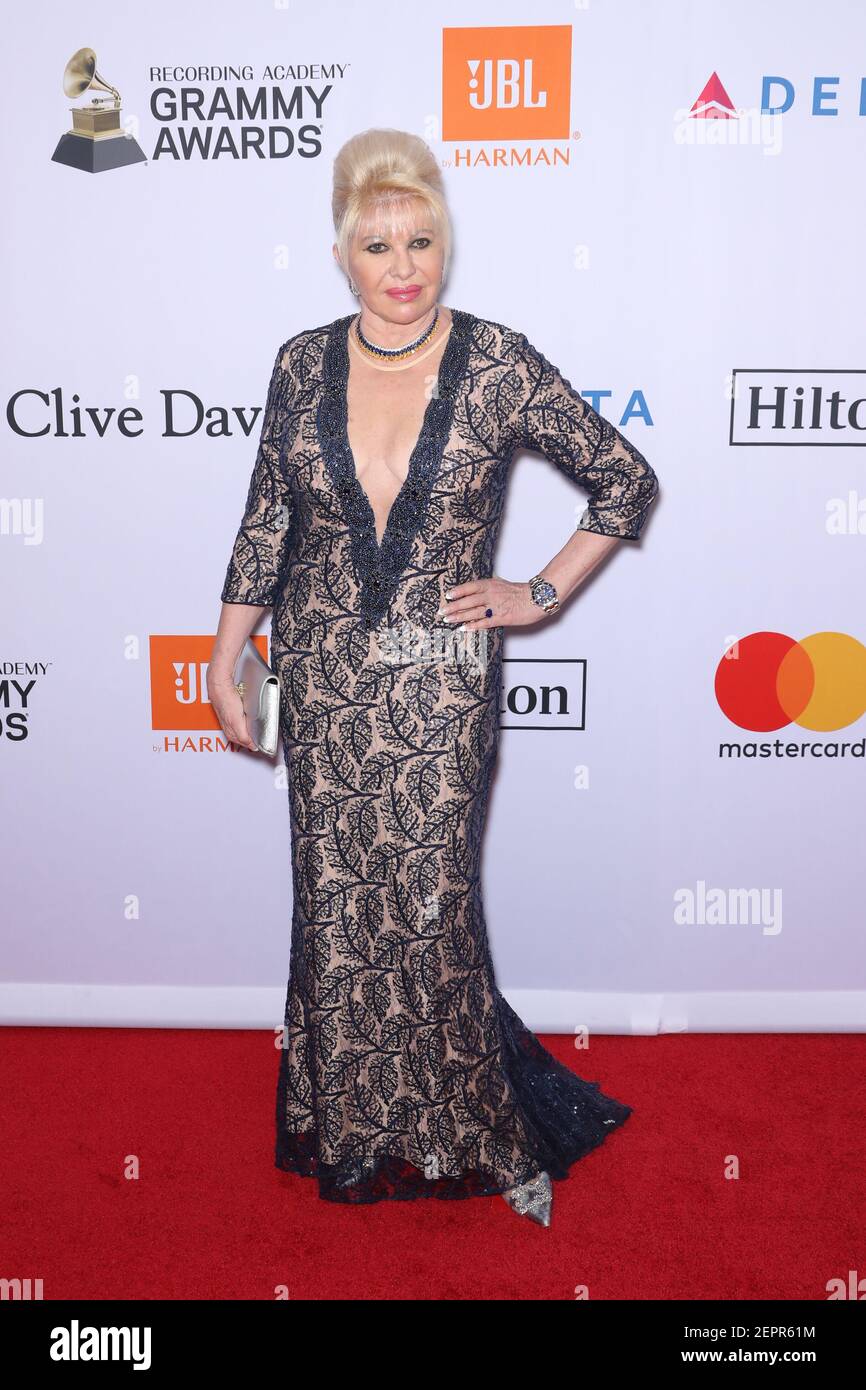 Ivana Trump arrives to the 2018 Pre-GRAMMY Gala and GRAMMY Salute to ...