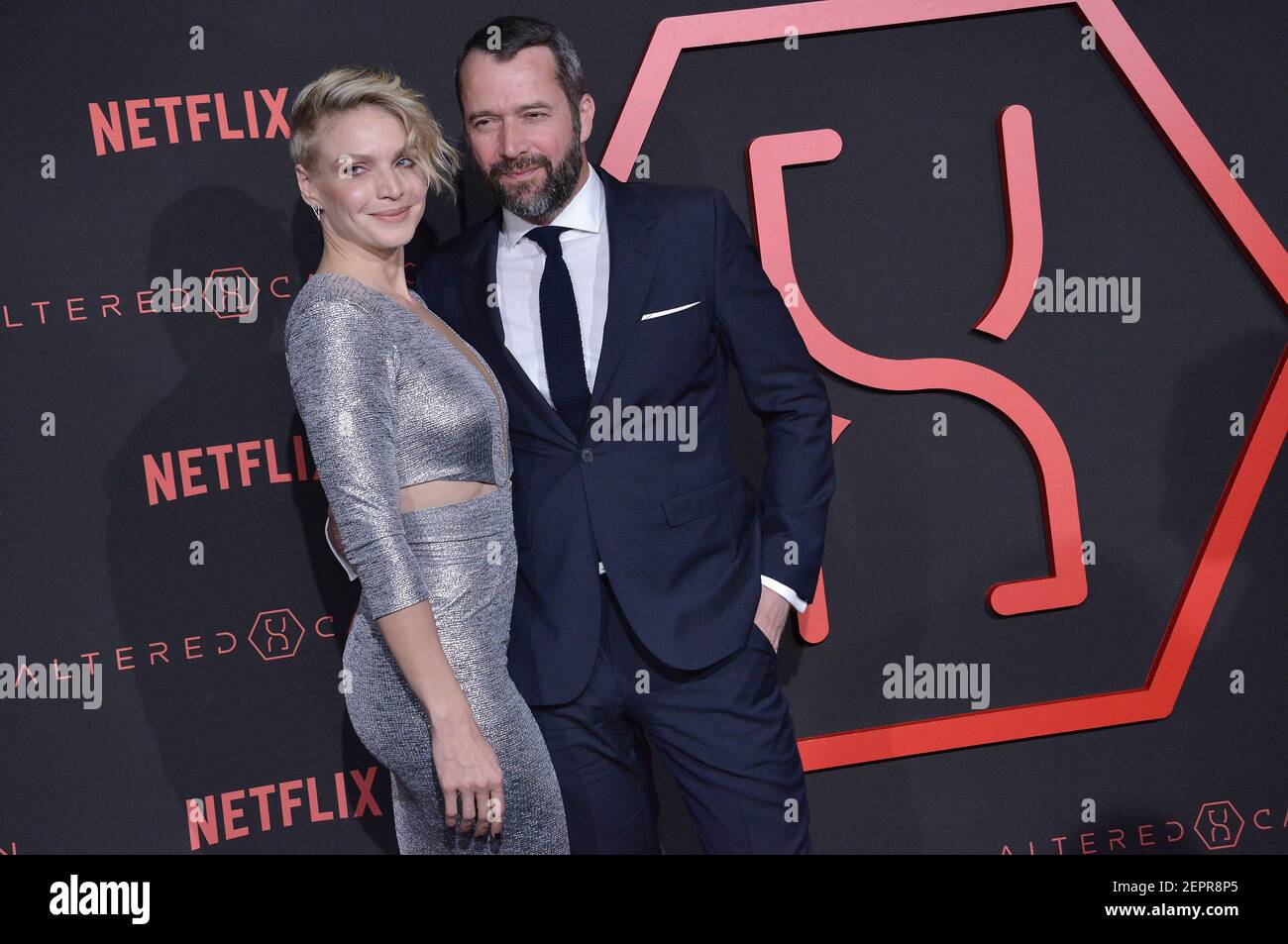 (L-R) Kristin Lehman and James Purefoy at Netflix's "Altered Carbon ...